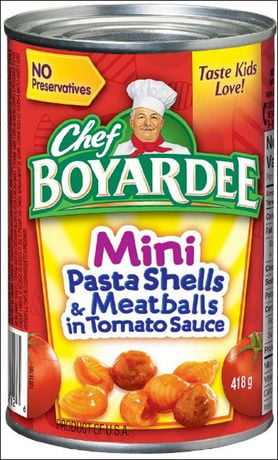 Chef Boyardee® Mini Pasta Shells and Meatballs In Tomato Sauce | Walmart.ca