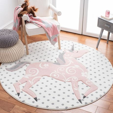 Click here for Safavieh Carousel Kids Dalach Unicorn Area Rug Ivo... prices