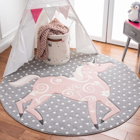 Click here for Safavieh Carousel Kids Dalach Unicorn Area Rug Gre... prices