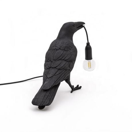 Click here for Heavenly Collection Black Bird Table Lamp Black # prices