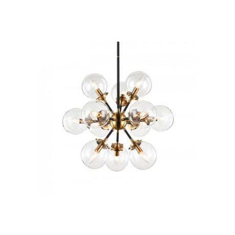 Click here for Heavenly Collection 12 Lights Pendant With Black/B... prices