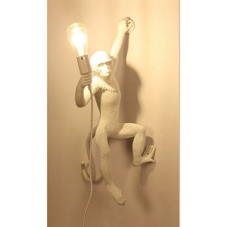 Click here for Heavenly Collection Monkey Wall Lamp White # prices