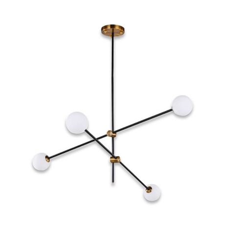 Click here for Heavenly Collection Black Metal Pendant With White... prices