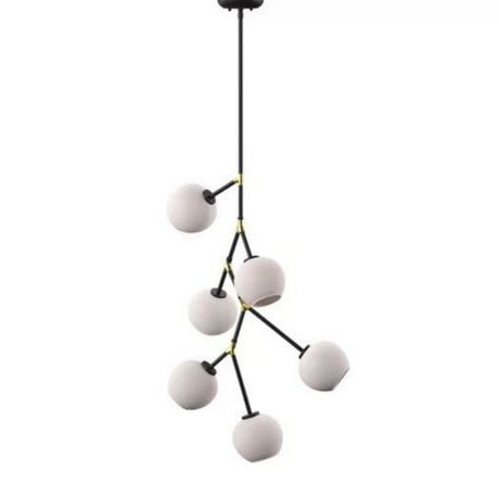 Click here for Heavenly Collection Black Iron Pendant With 6 Ligh... prices
