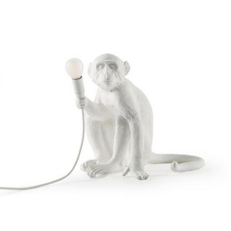 Click here for Heavenly Collection Monkey Table Lamp (Sitting) Wh... prices