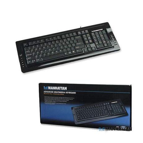 Manhattan Advanced Multimedia Keyboard - Bk | Walmart Canada