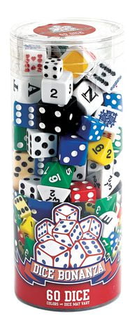 Click here for Cardinal Games Dice Bonanza - 60 Assorted Dice Whi... prices