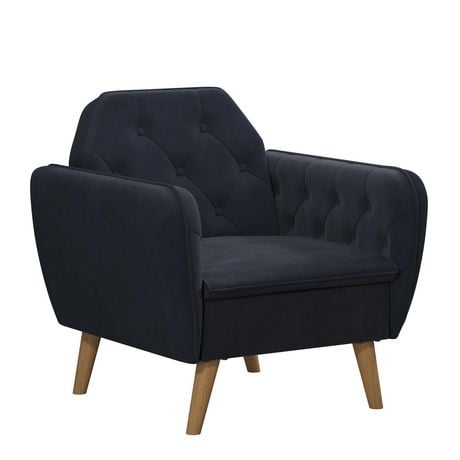 Click here for Dhp Novogratz Tallulah Memory Foam Chair Blue Velv... prices