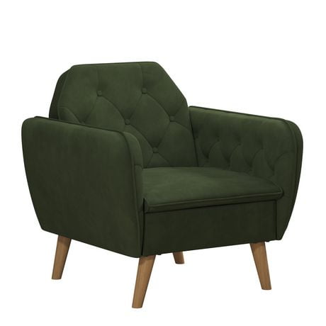 Click here for Dhp Novogratz Tallulah Memory Foam Chair Green prices