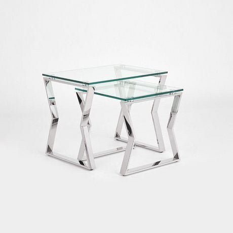 Click here for Home Gear Lily End Table Silver 22 In prices