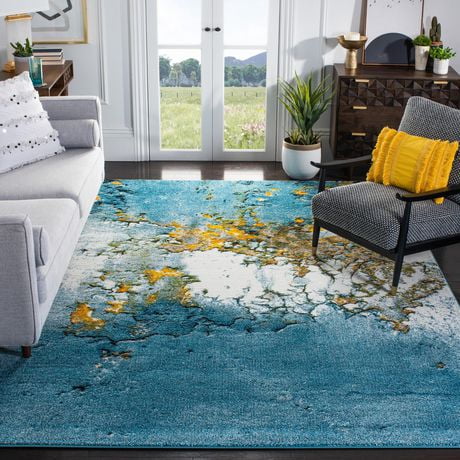 Click here for Safavieh Glacier Nazca Abstract Area Rug Blue / Go... prices
