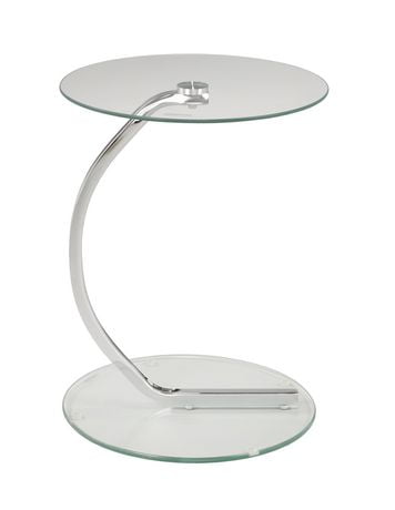 Click here for Brassex Inc Calypso Accent Table  Chrome Chrome 15 prices