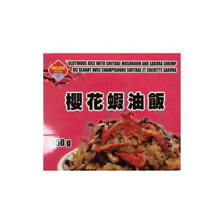DELIZIA Glutinous Rice with Shiitake Mushroom And Sakura Shrimp ...