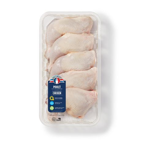 Olymel Halal Chicken legs with back, 5 per Tray, 1.58 - 1.88 kg ...