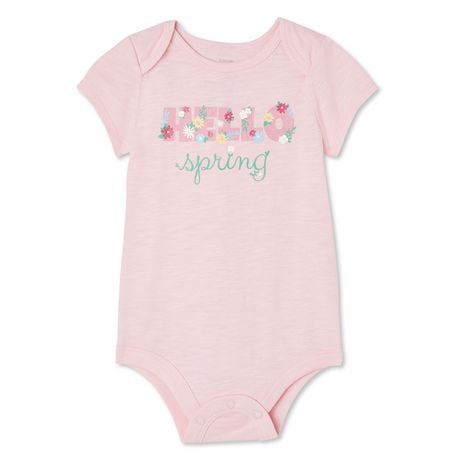 Click here for George Baby Girls Short Sleeve Bodysuit Pink 3-6 M... prices