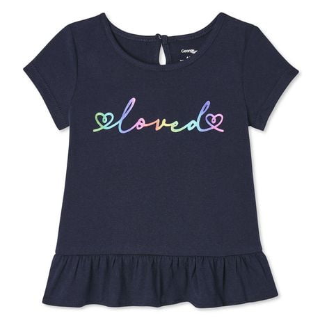 Click here for George Baby Girls Ruffle Tunic Navy 0-3 Months prices