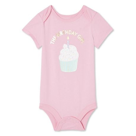 Click here for George Baby Girls Birthday Short Sleeve Bodysuit P... prices