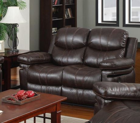 Click here for K-Living Cameron All Bonded Leather Recliner Loves... prices