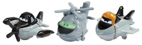 Disney Planes Micro Drifters Bravo, Hector, and Supercharged Dusty ...