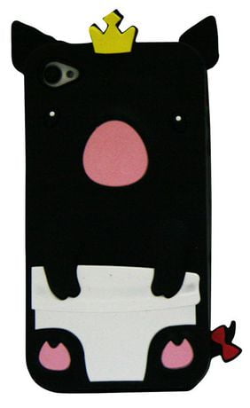 Click here for Exian Case For Iphone 4/4S/4S  Pig Design - Black... prices