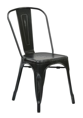 Click here for Osp Designs Bristow Antique Black Metal Dining Cha... prices