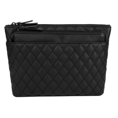 Click here for Anna Martina Franco Quilted Triangle 2 Pc Cosmetic... prices