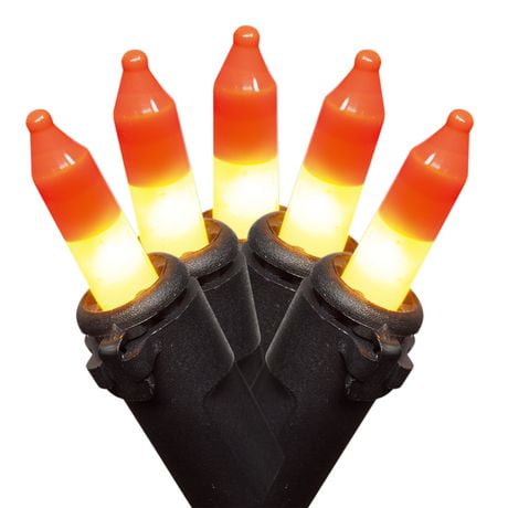 Two-Tone Orange/Yellow Decorative Mini String Light | Walmart Canada