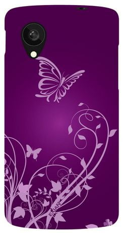 Click here for Exian Case For Nexus 5  Butterfly And Flowers -Pur... prices