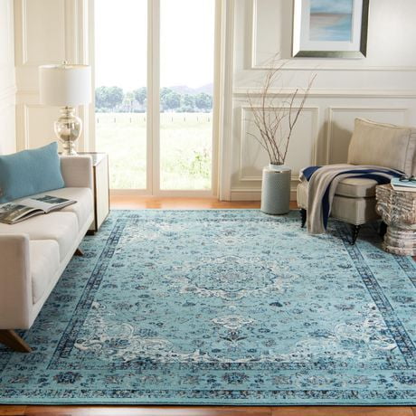 Click here for Safavieh Evoke Teale Traditional Area Rug Light Bl... prices