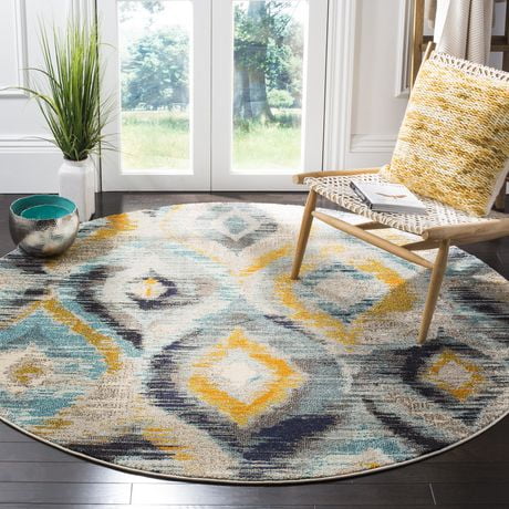 Click here for Safavieh Monaco Sharyl Abstract Area Rug Blue / Mu... prices