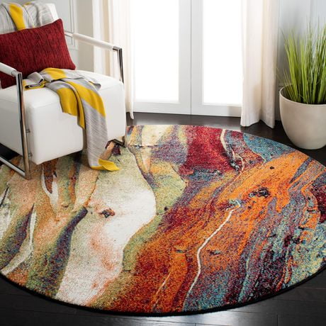Click here for Safavieh Glacier Aleesha Abstract Area Rug Red / G... prices