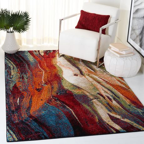 Click here for Safavieh Glacier Aleesha Abstract Area Rug Red / G... prices