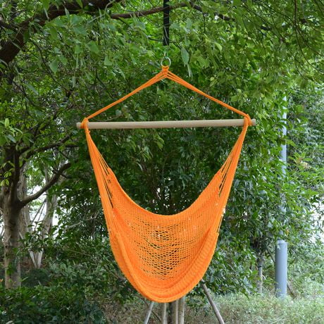 Click here for Outsunny Woven Nylon Hammock Orange Average prices