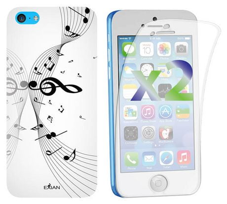 Click here for Exian Case For Iphone 5C  Musical Notes - White Wh... prices