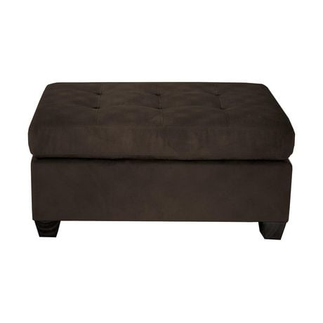 Click here for Topline Home Furnishings Chocolate Brown Ottoman C... prices