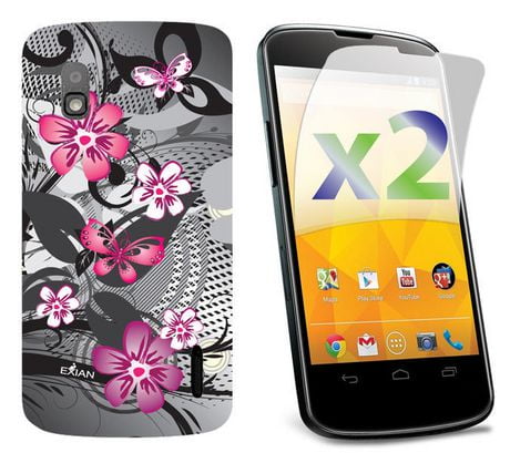 Click here for Exian Screen Guards X2 And Tpu Case For Nexus 4 -... prices