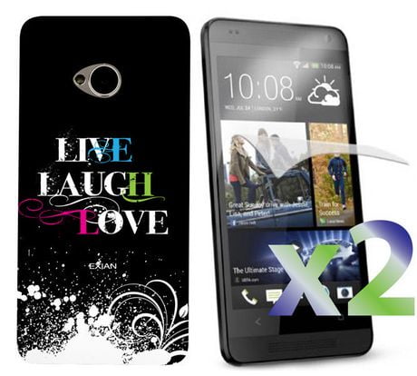 Click here for Exian Case For Htc One - Live Laugh Love Black prices