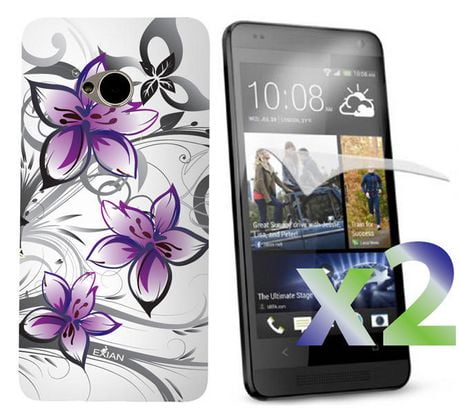 Click here for Exian Case For Htc One  Floral Pattern - White & P... prices