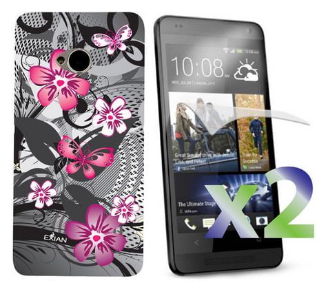 Click here for Exian Case For Htc One  Floral Pattern - Black & P... prices