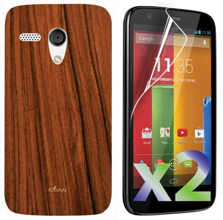 Click here for Exian Case For Moto G - Wood Brown Brown prices