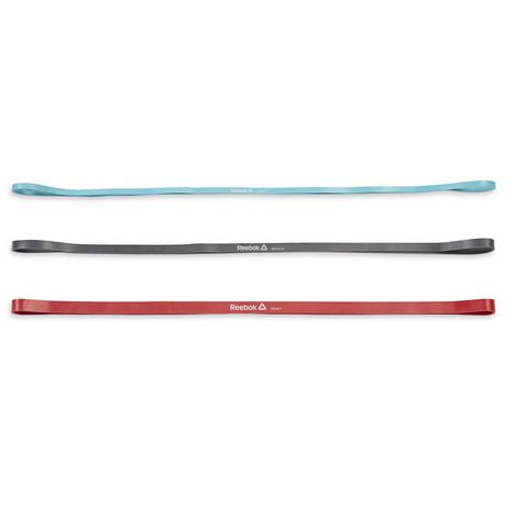 Reebok Delta Super Band Kit 3-Pack, Resistance Bands, Light Medium ...