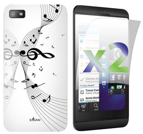Click here for Exian Case For Blackberry Z10  Musical Notes - Whi... prices