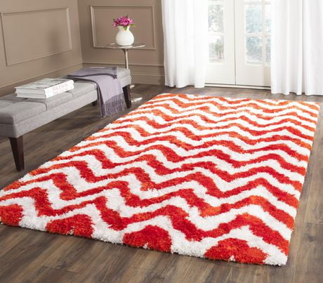 Click here for Safavieh Barcelona Carmella Zigzag Stripes Shag Ar... prices