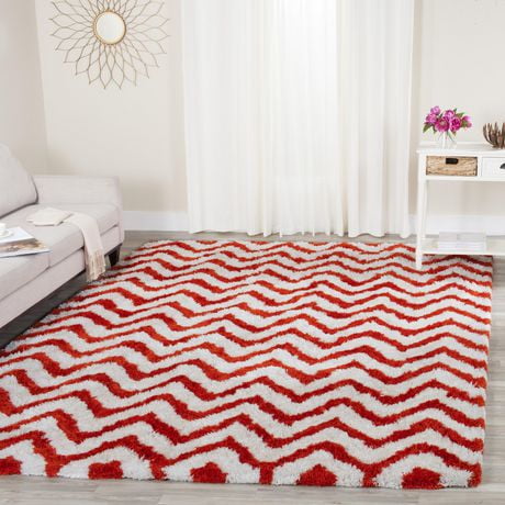 Click here for Safavieh Barcelona Carmella Zigzag Stripes Shag Ar... prices