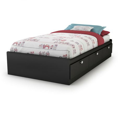 Click here for South Shore Spark Mates Bed With Drawers Black Twi... prices