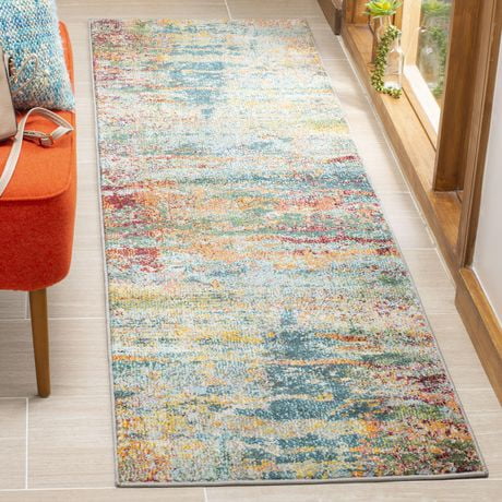 Click here for Safavieh Monaco Rowena Abstract Area Rug Teal / Or... prices