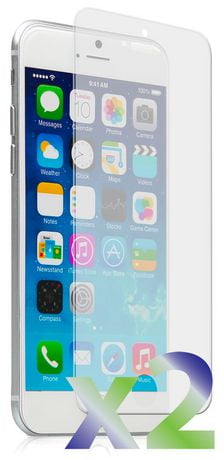 Exian Screen Protector for iPhone 6, Clear - 2 Pieces | Walmart Canada