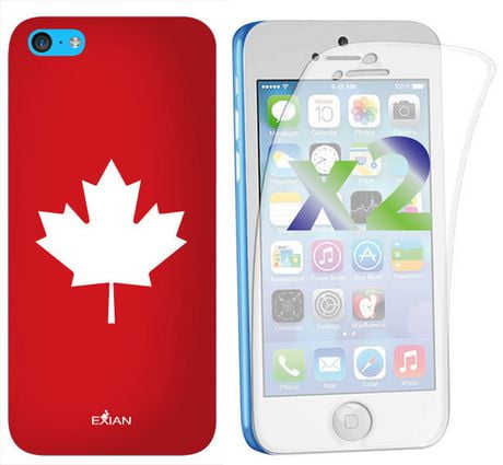 Click here for Exian Case For Iphone 5C - Maple Leaf Design Red prices