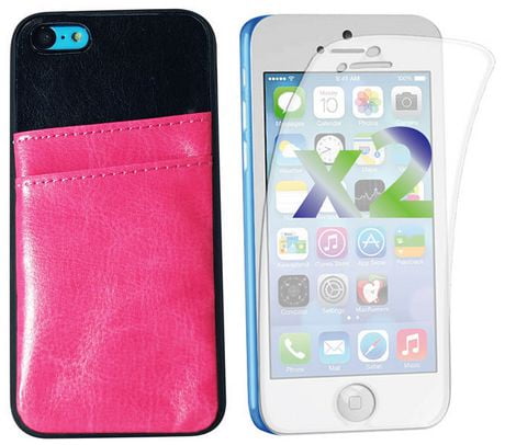 Click here for Exian Leather Case With Card Slot For Iphone 5C -... prices