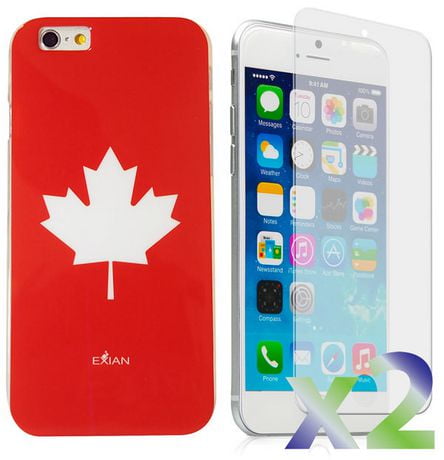 Click here for Exian Case For Iphone 6 - Maple Leaf Design Red prices